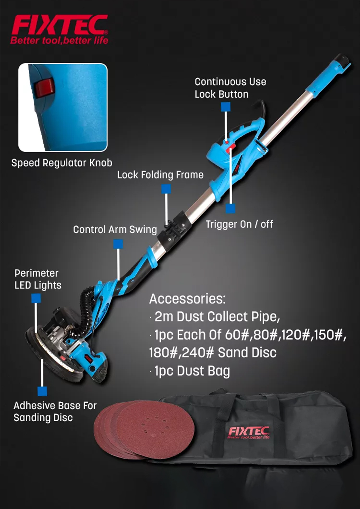 Electric Drywall Sander - Pumps Tech Fiji